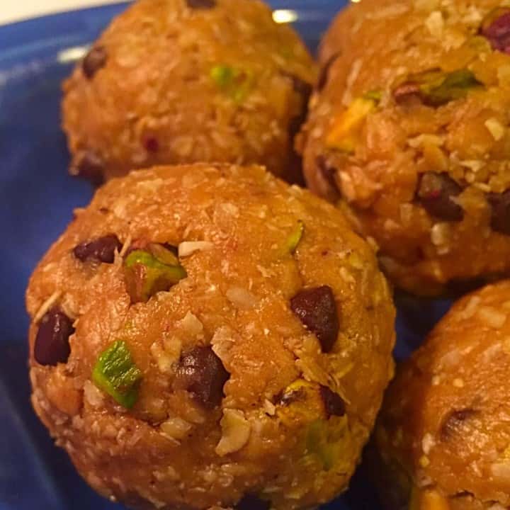 Gluten-Free Pistachio Chocolate Chip Powerball Recipe
