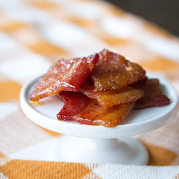 Sweet And Salty Candied Bacon Bites Recipe | G-Free Foodie
