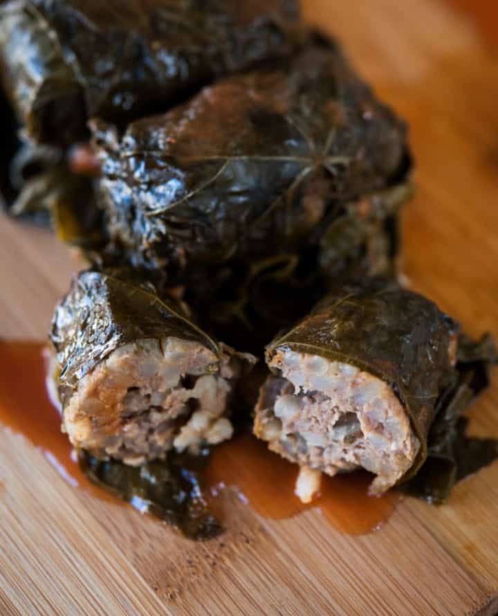 Meat Dolma: Armenian Stuffed Grape Leaves - G-Free Foodie